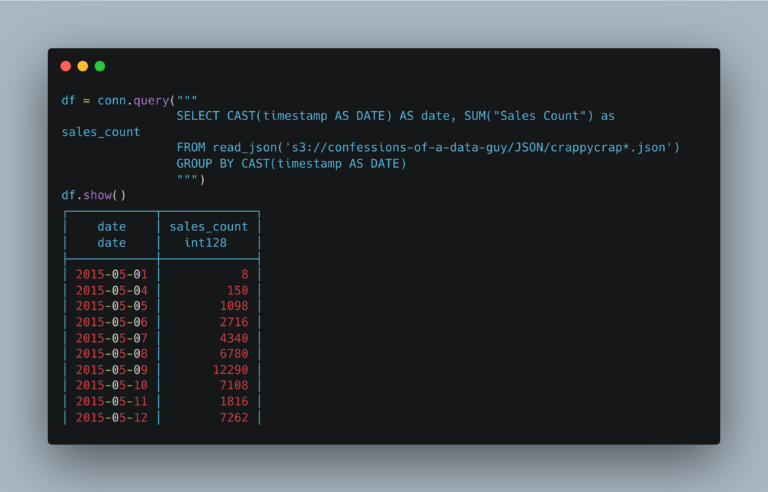 Using Duckdb To Read Json Files In S3 Confessions Of A Data Guy